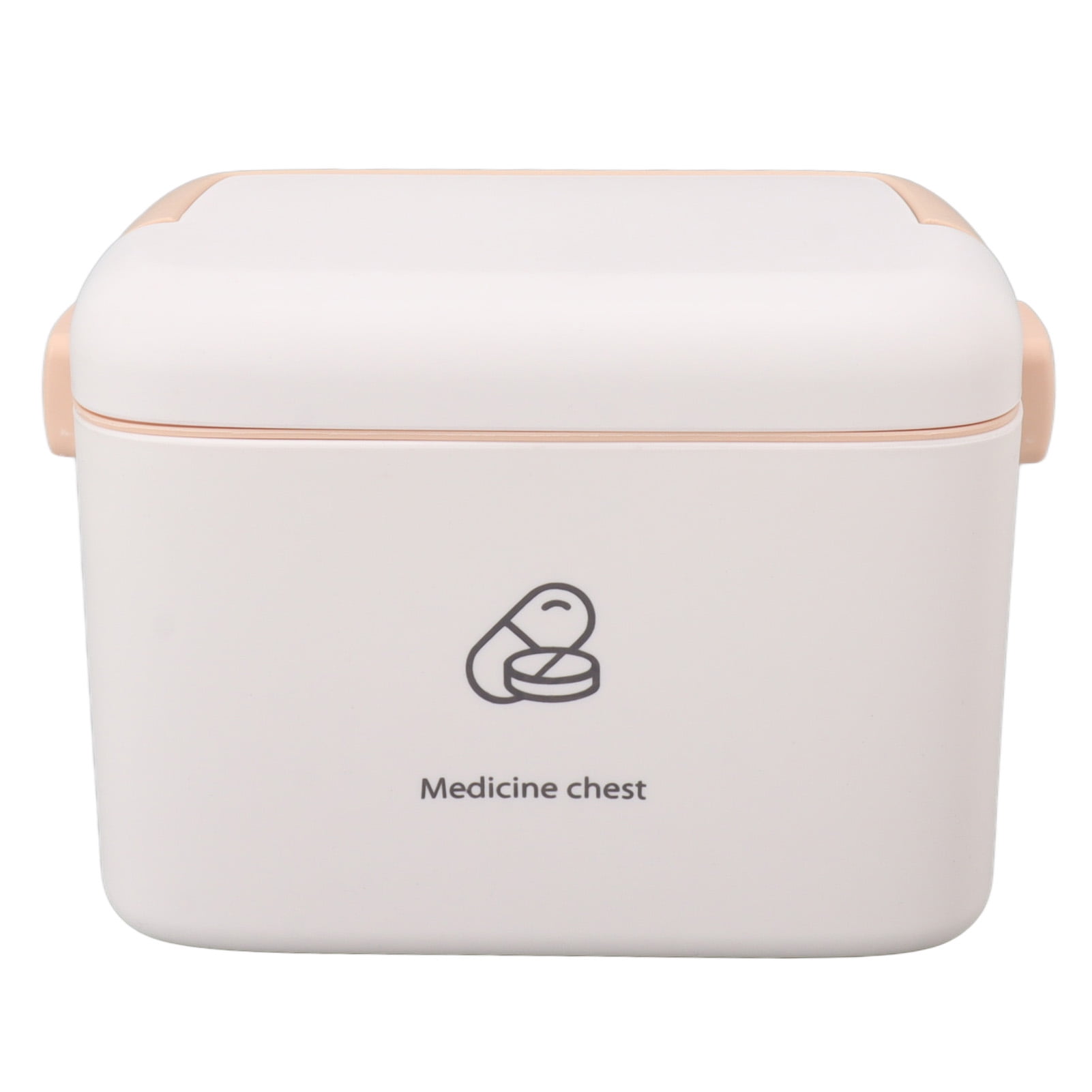 Large 2 Layers Medicine Box with Removable Tray,Portable Medicine ...