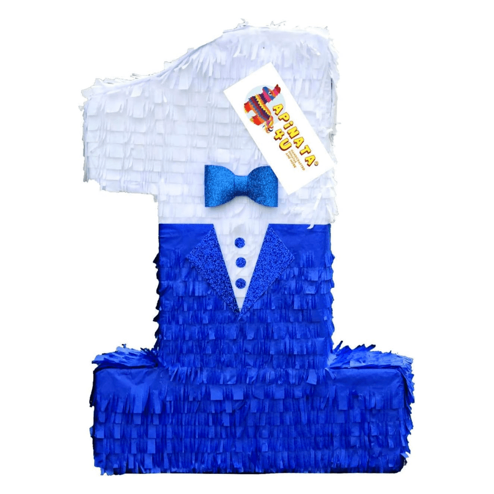 Large 20" Tall Number One Pinata for Mr Onederful Theme First Birthday ...