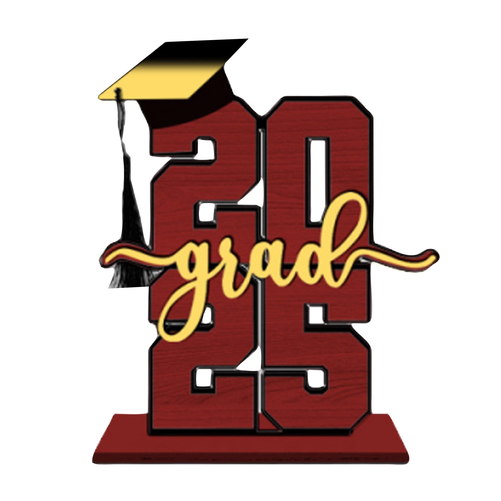 Large 2025 Graduation Wooden Signs Centerpieces for Grad Party Table ...