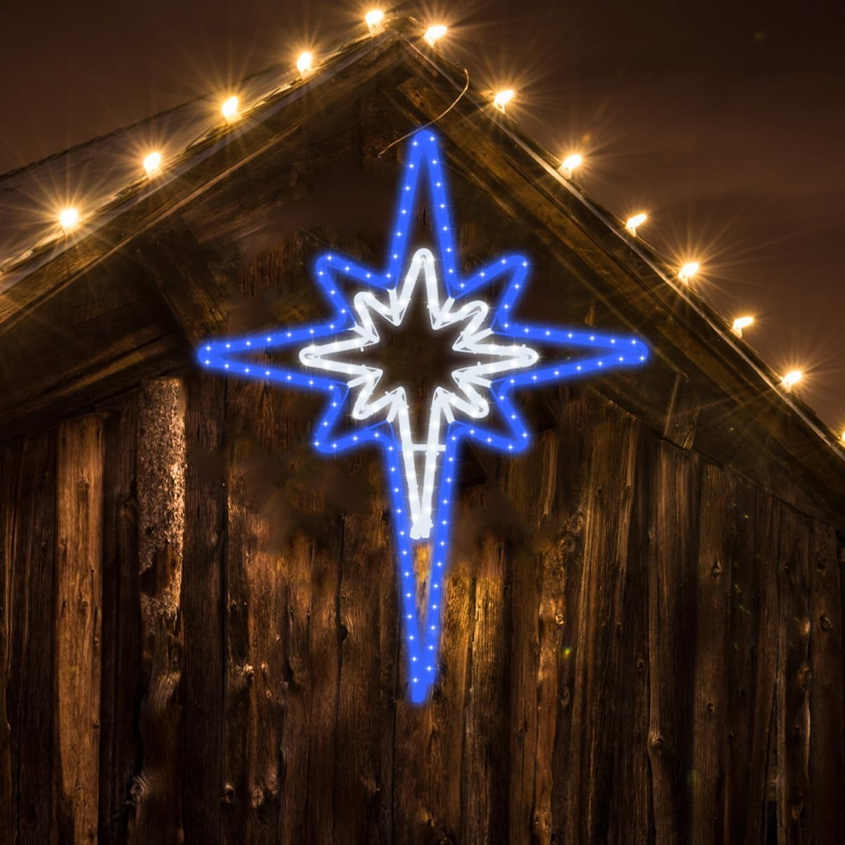 Large 28inch Twinkle Bethlehem Star Pre-lit 216 Super-Bright LED ...