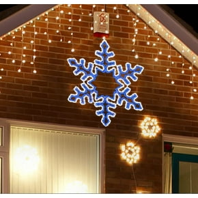 Large Lighted Snowflakes Outdoor