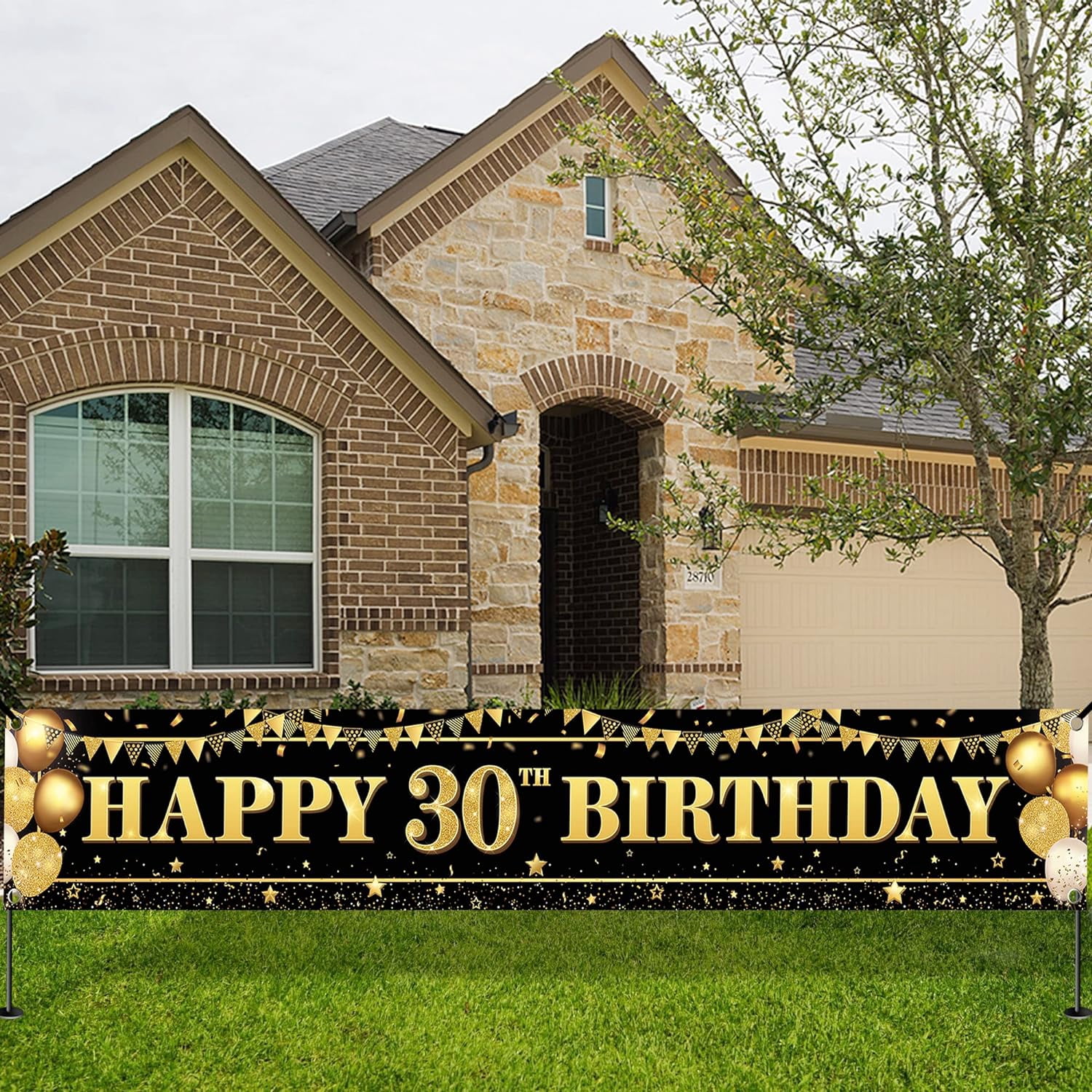 Large 30th Birthday Banner - Talk 30 To Me Banner for 30th Birthday Men ...