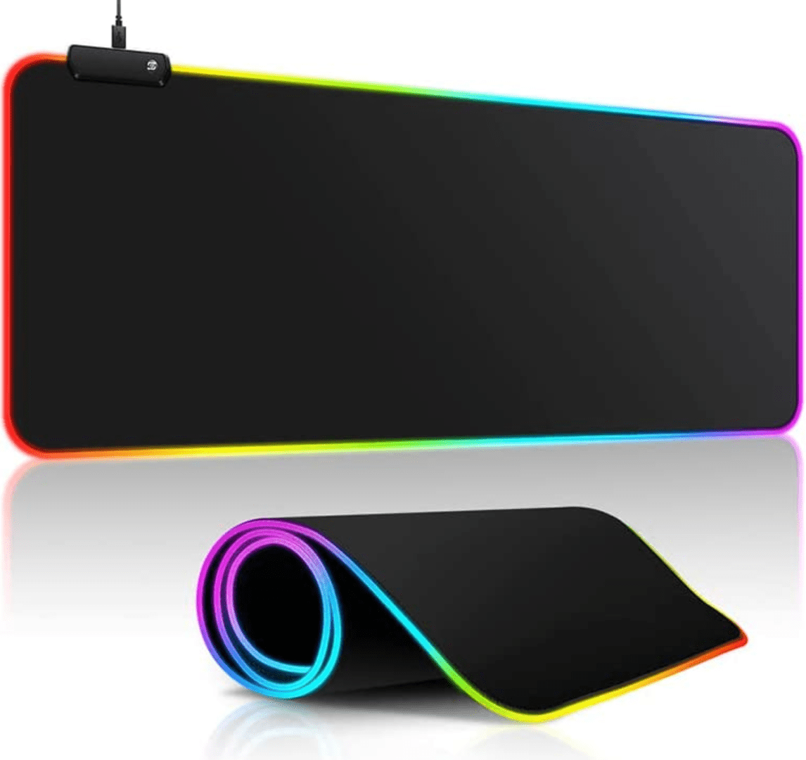 Large 31.50x11.81x0.16inch RGB Gaming Mouse Pad,LED Soft Extra Extended ...