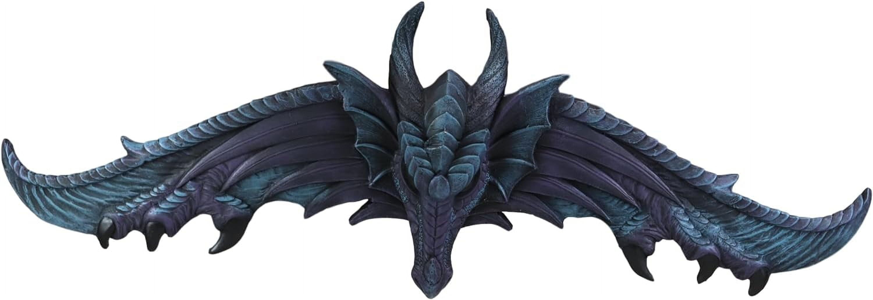 Large 34.25"Wide Medieval Fantasy Midnight Blue Blood Overwatch Dragon ...