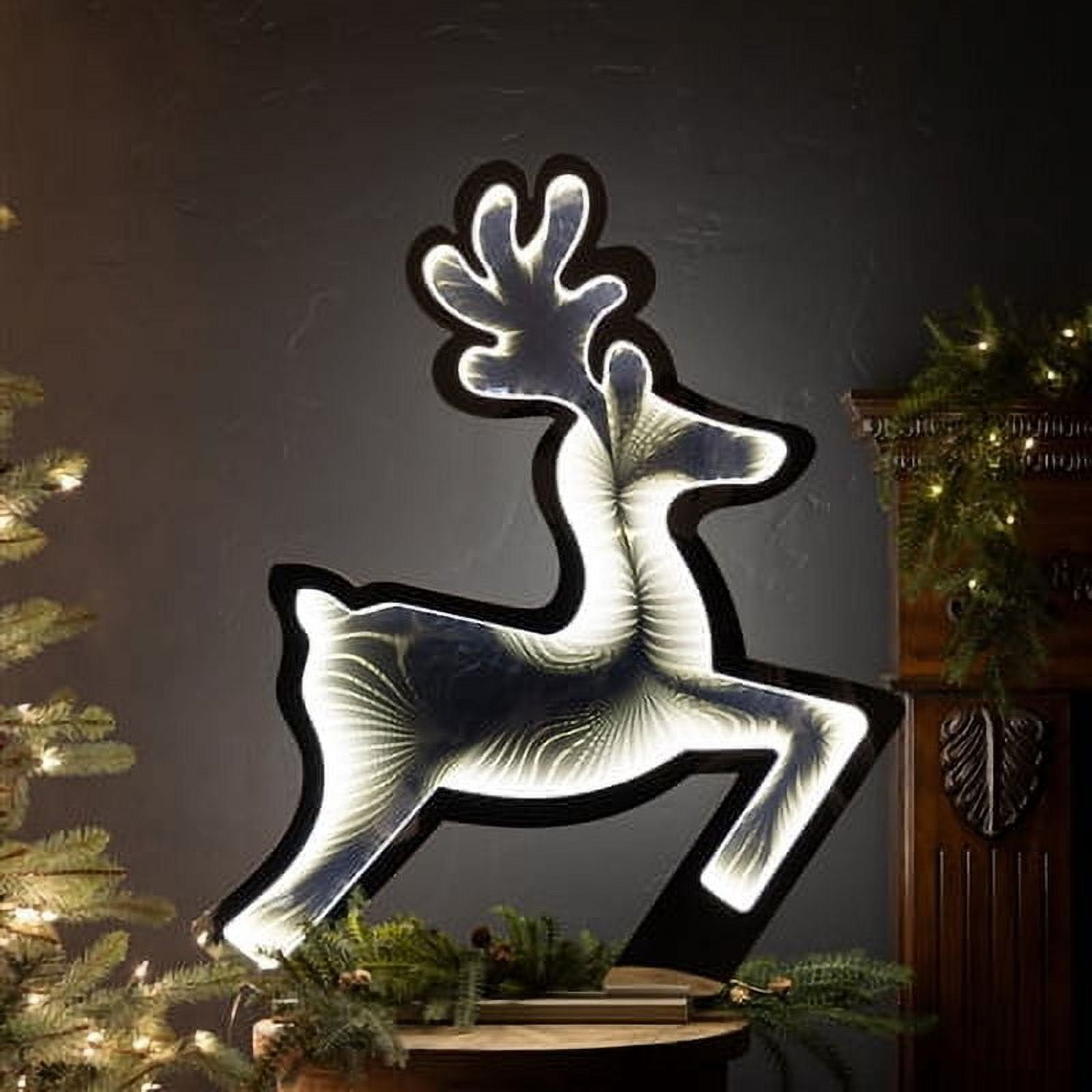 Large 34"H Holiday Deer Infinity Light - Walmart.com