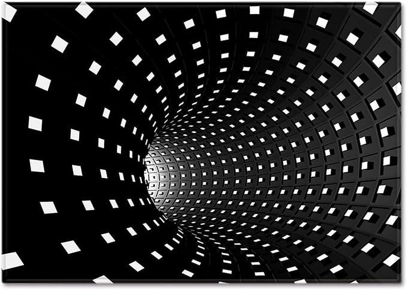 Large 3D Black Vortex Tugs Illusion Fun Sensation Of Falling Trippy ...