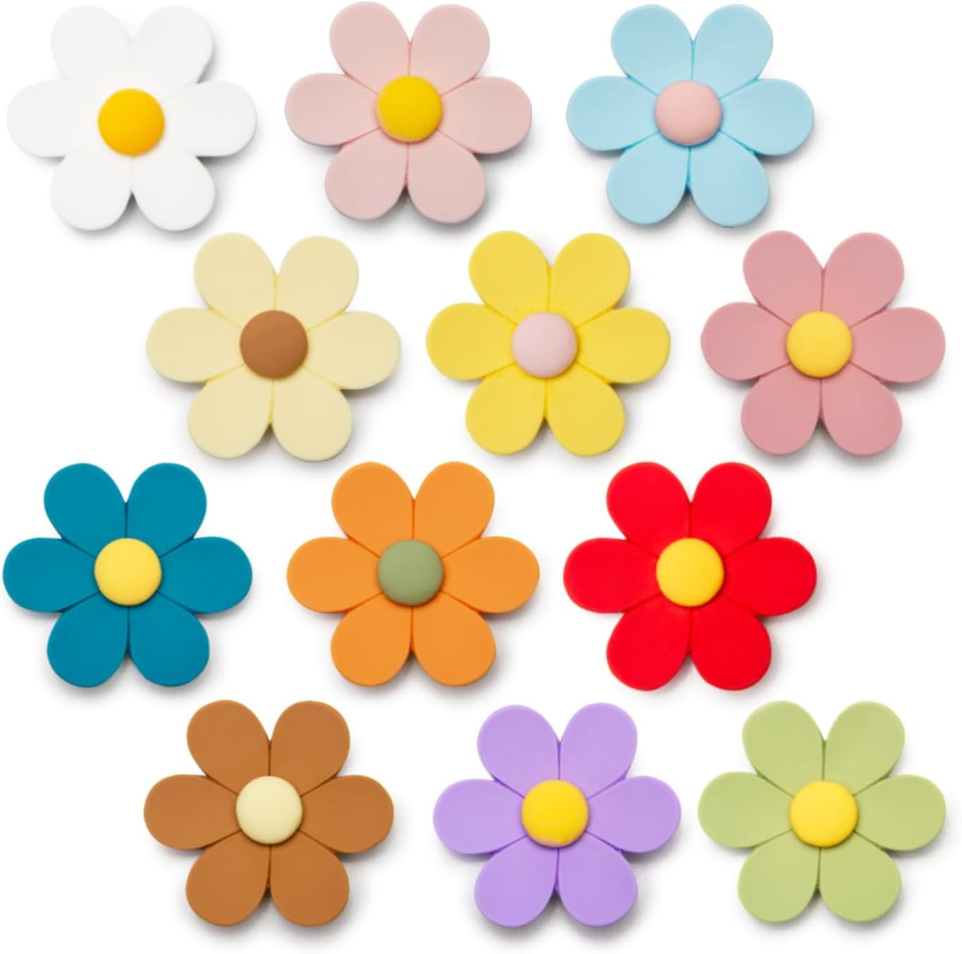 Large 3D Flower Cute Fridge Magnet for Lockers, Colorful and Strong ...