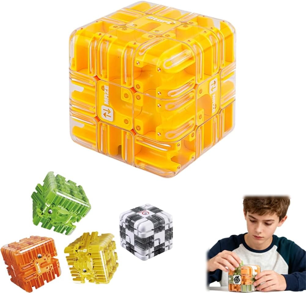 Large 3D Labyrinth Cube Puzzle, 3D Magic Cube Maze Ball Puzzle, Spatial ...