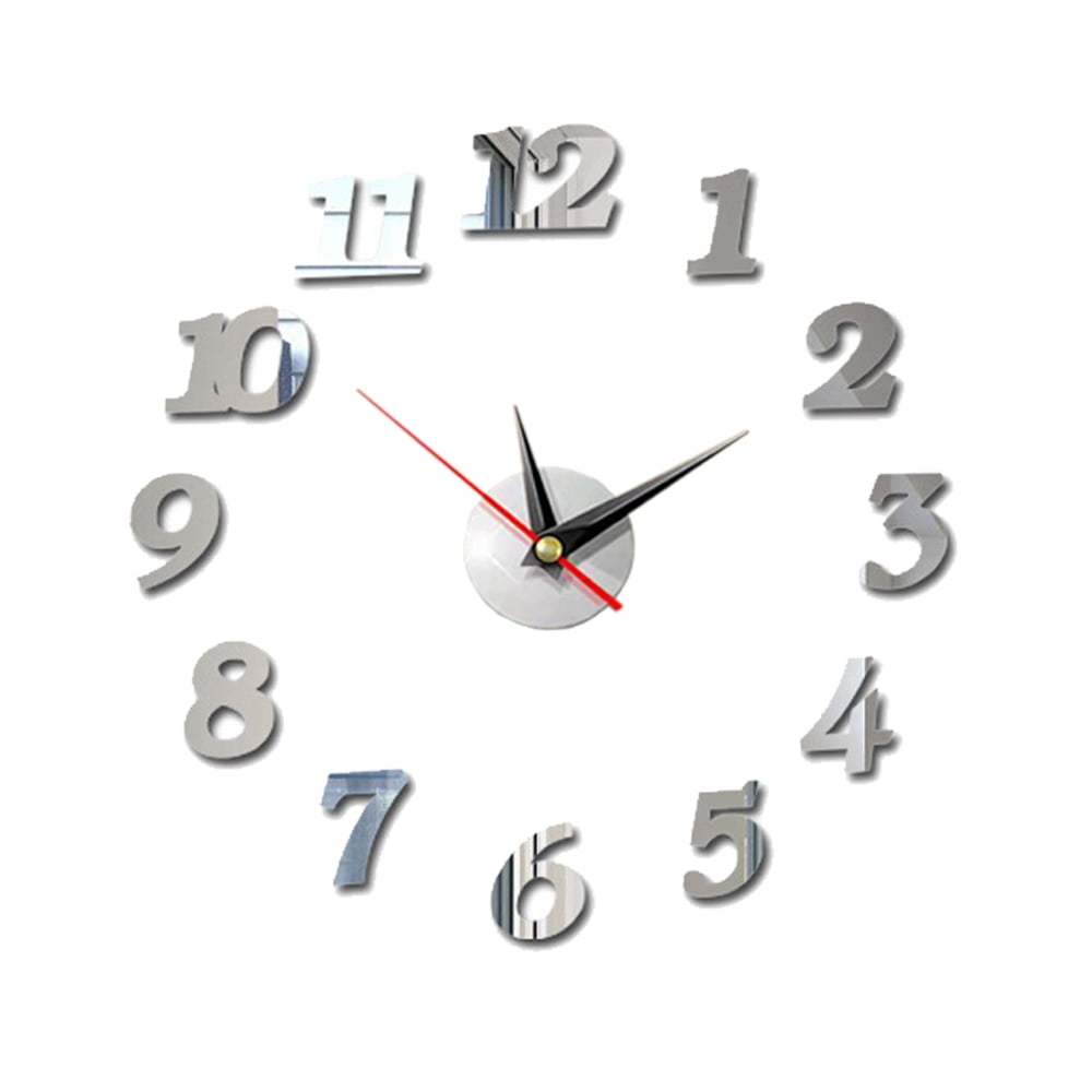 Large 3D Wall Clock DIY Wall Decoration Clock for Office Home Living ...