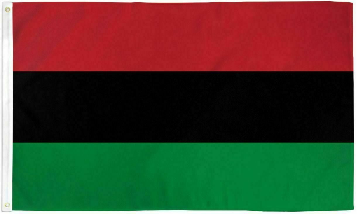 Large 3x5ft Flag Pan African Afro American African Banner Black