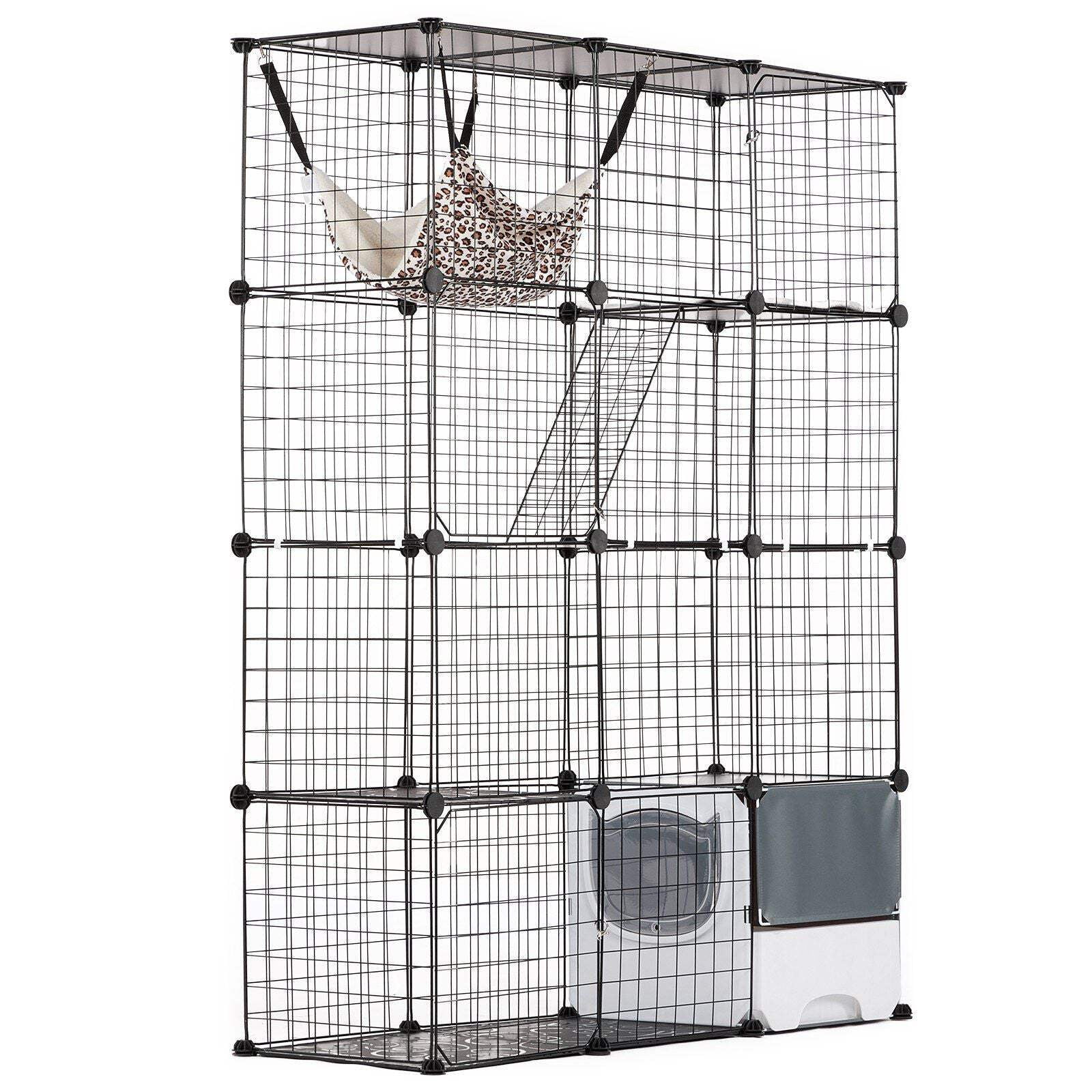 Vevor PJSMBSL41W18RMZW7V0 41 x 14 x 55 in. Hammock 4 Tier Metal Wire ...