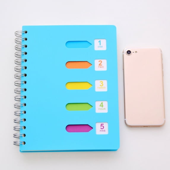 Large 5 Subject Notebook with Dividers | Multi-Tab or ganizer for Work ...