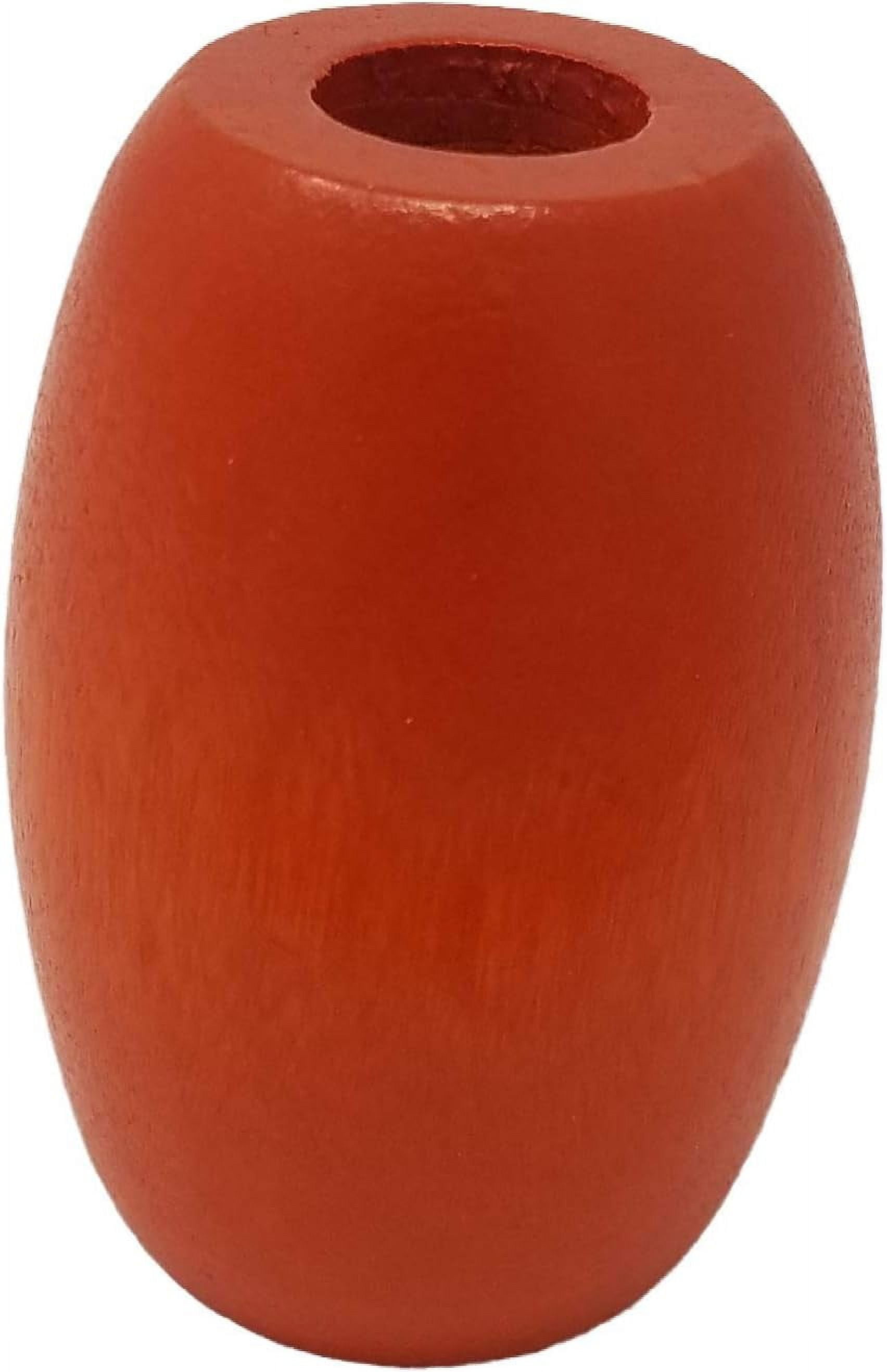 Large 50mm 2 inch Oval Wood Macrame Craft Beads with Large Hole, Pack ...