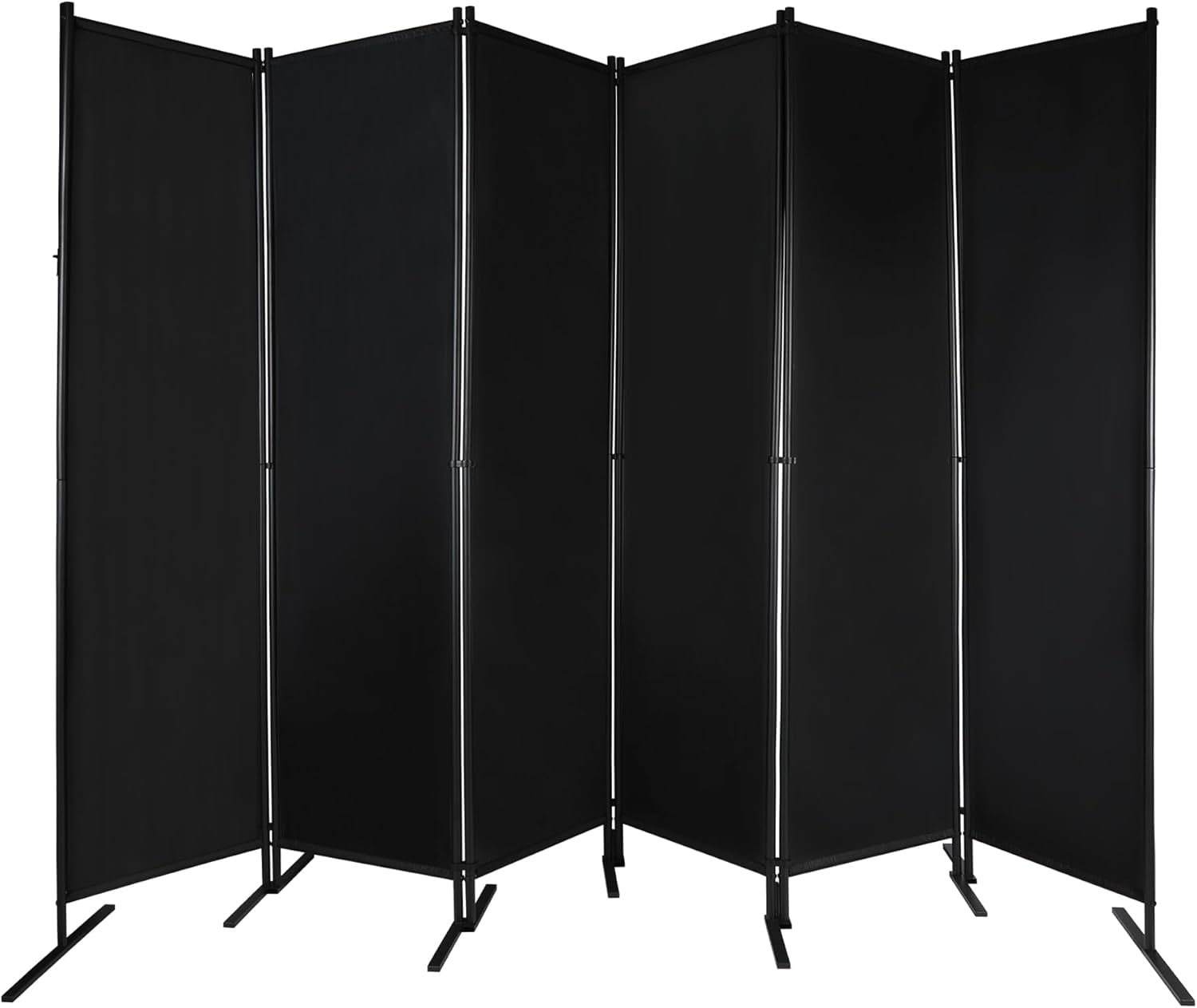 Large 6 Panel Freestanding Folding Room Divider with Support Base, 10FT ...