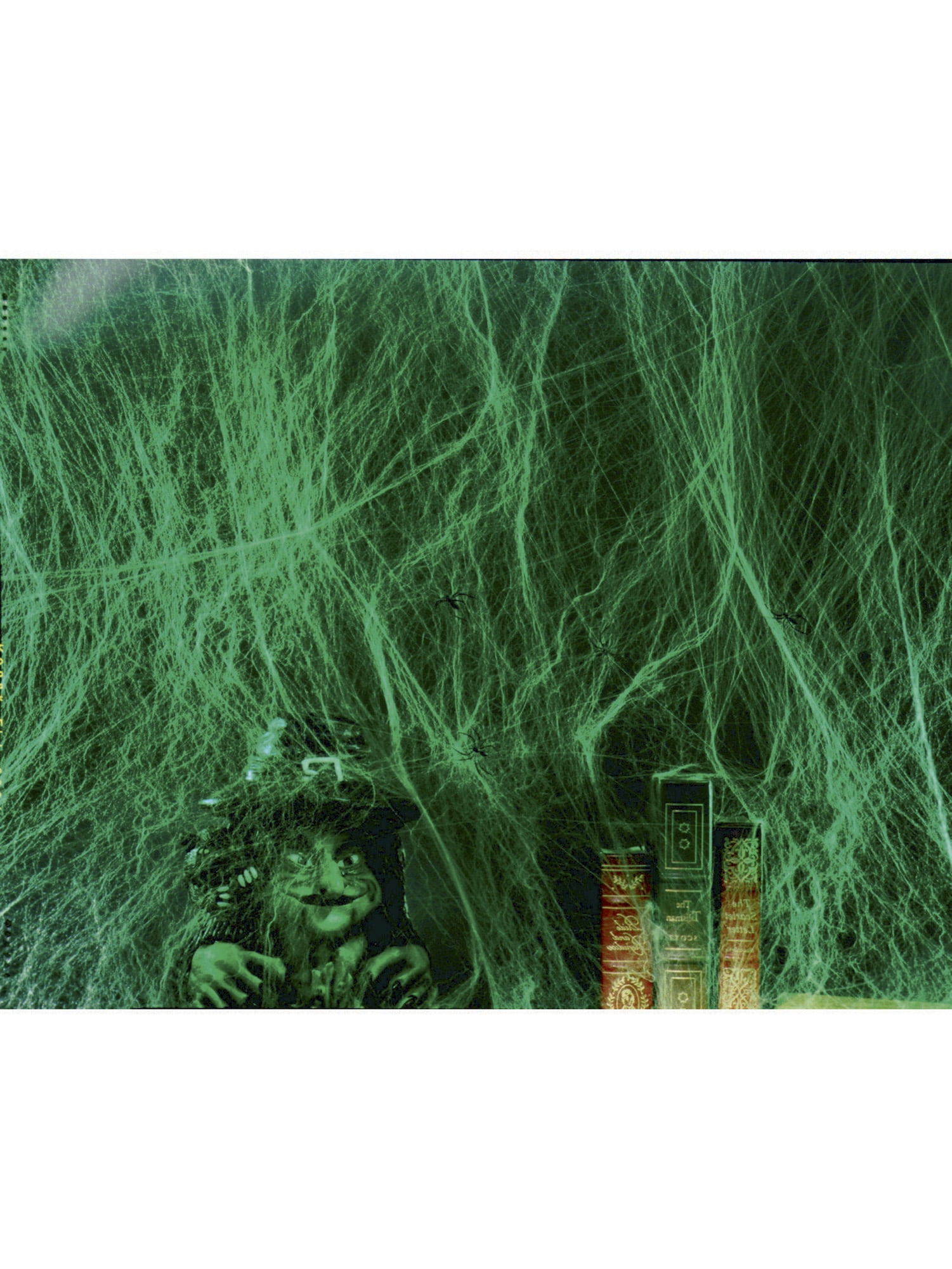 Large 60 Grams Green Glow Spider Webbing Halloween Decoration - Walmart.com