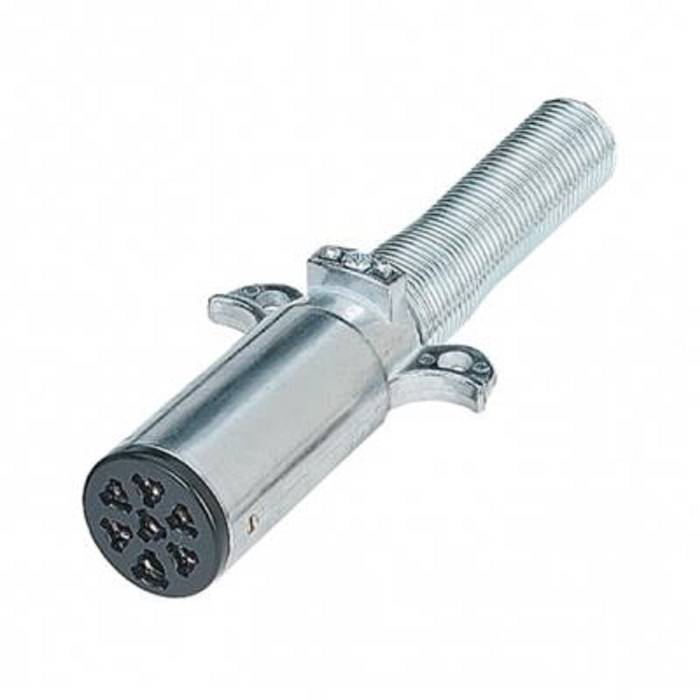 Large 7 Way Round Split Pin Plug / Fits Large Truck Semi Trailer Light ...