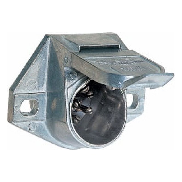 Large 7 Way Round Split Pin Socket / Fits Semi Trailer 7 Way Round ...