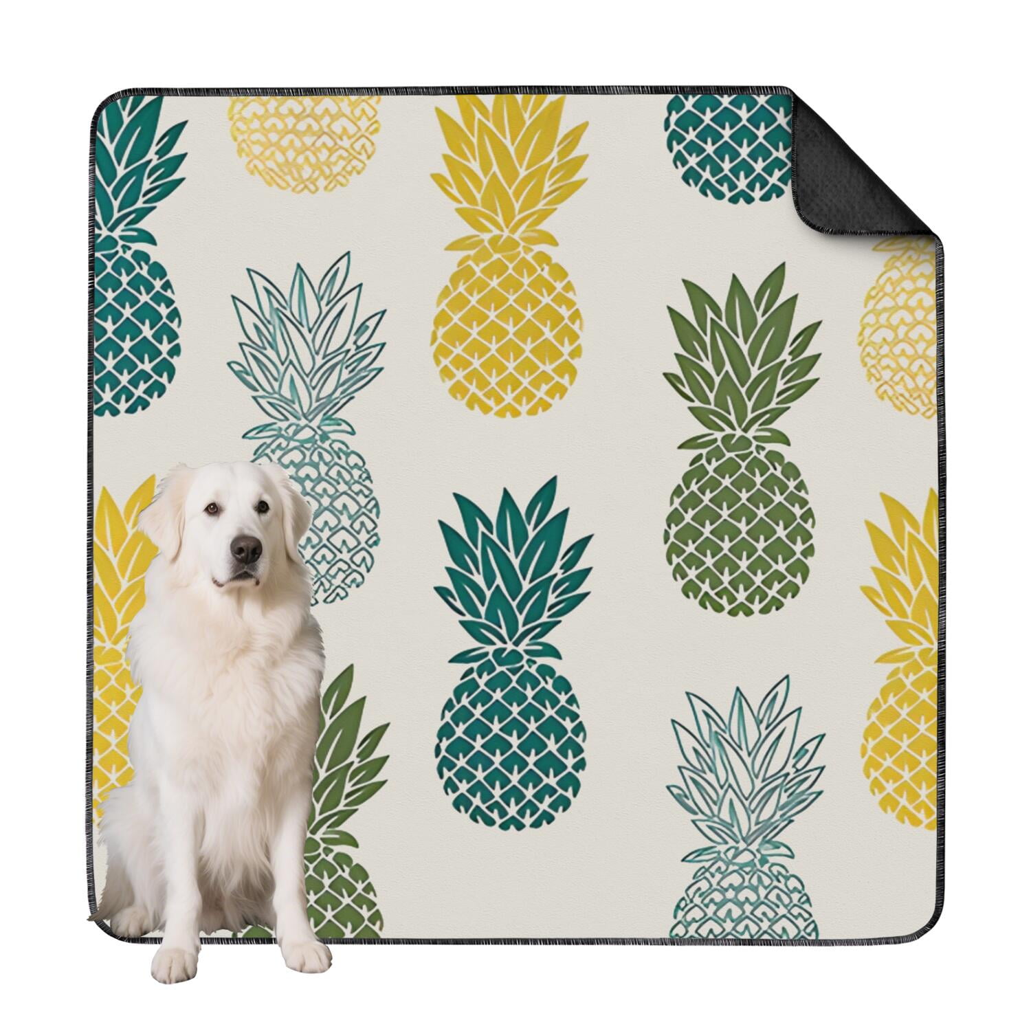 Large 72"x72" Vibrant Fruit Patterns Design Washable Dog Pee Pads ...