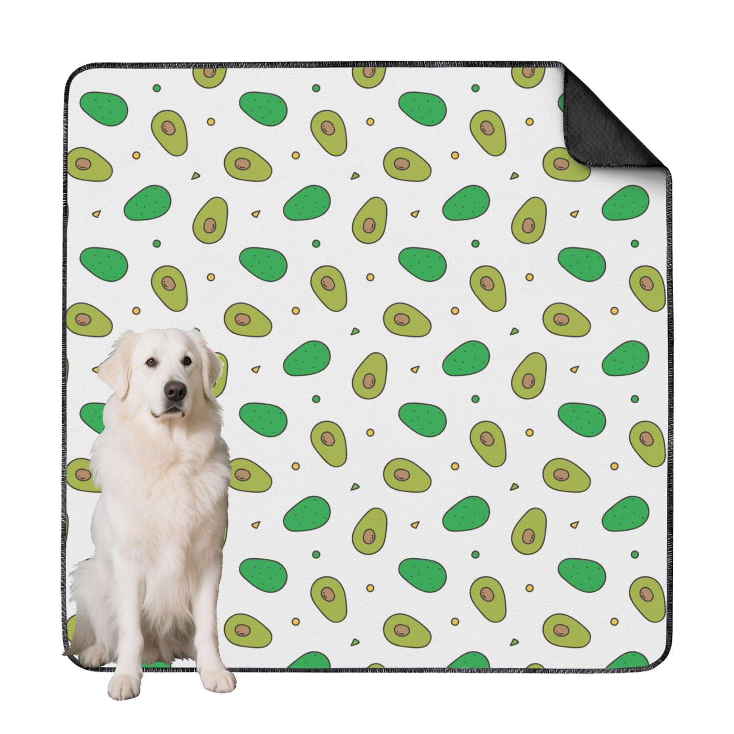 Large 72"x72" Vibrant Fruit Patterns Design Washable Dog Pee Pads ...