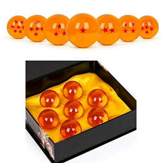 Large 75mm Acrylic Star Anime Balls Cosplay - 7 Pieces with Gift Box ...