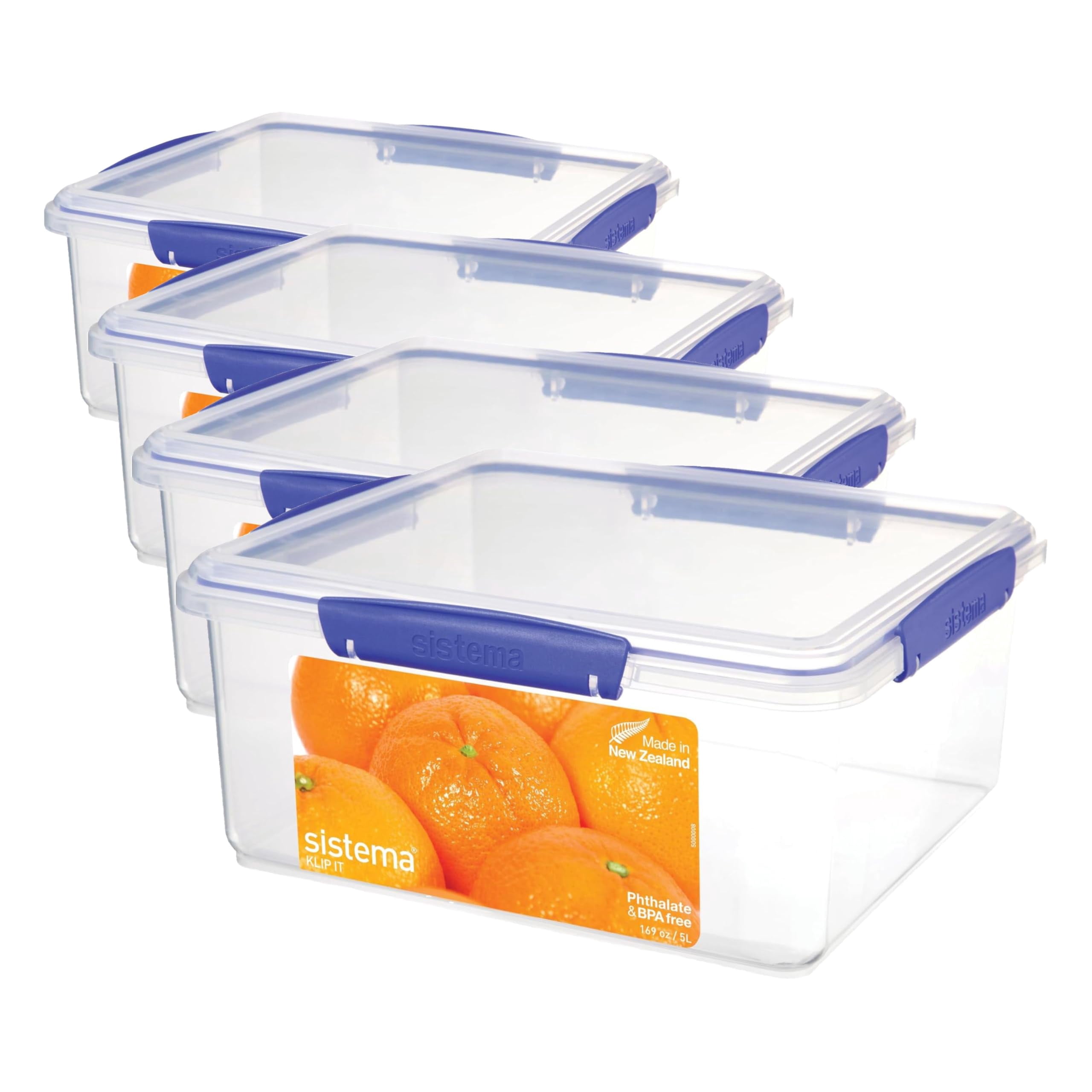Large 7L Food Storage Container Airtight Stackable Dishwasher Freezer ...