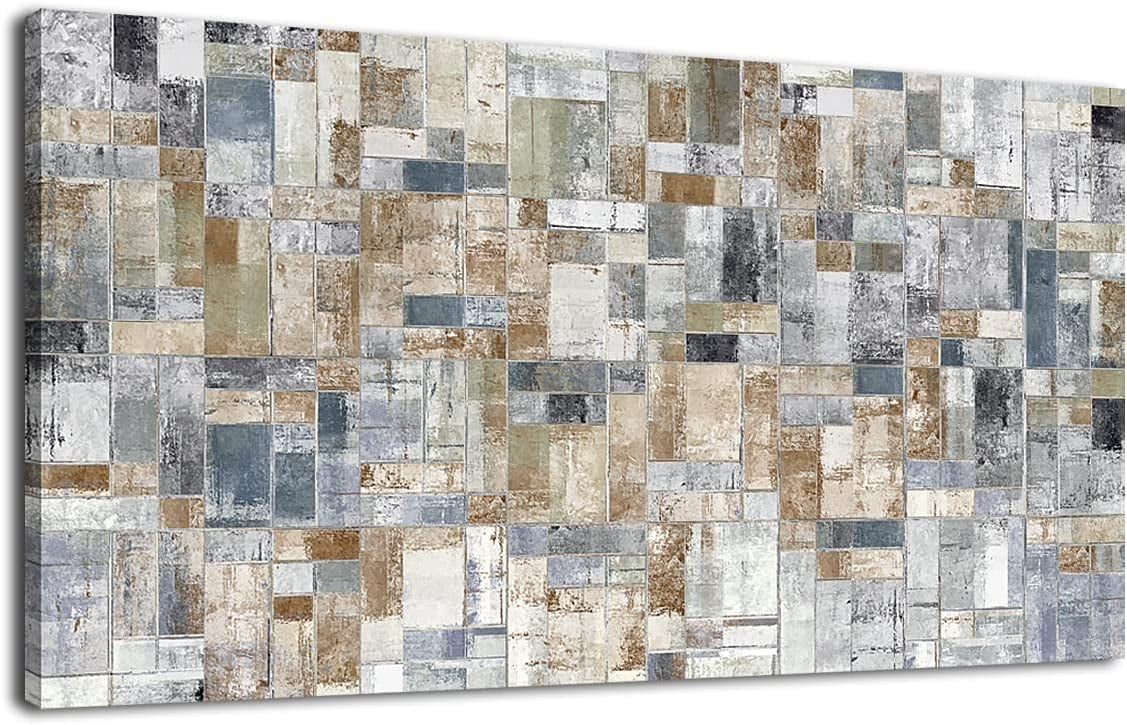 Large Abstract Canvas Wall Art for Living Room Wall Decor Geometric ...