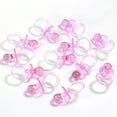Large Acrylic Baby Pacifiers Baby Shower Favor Pink Yellow Blue Clear ...