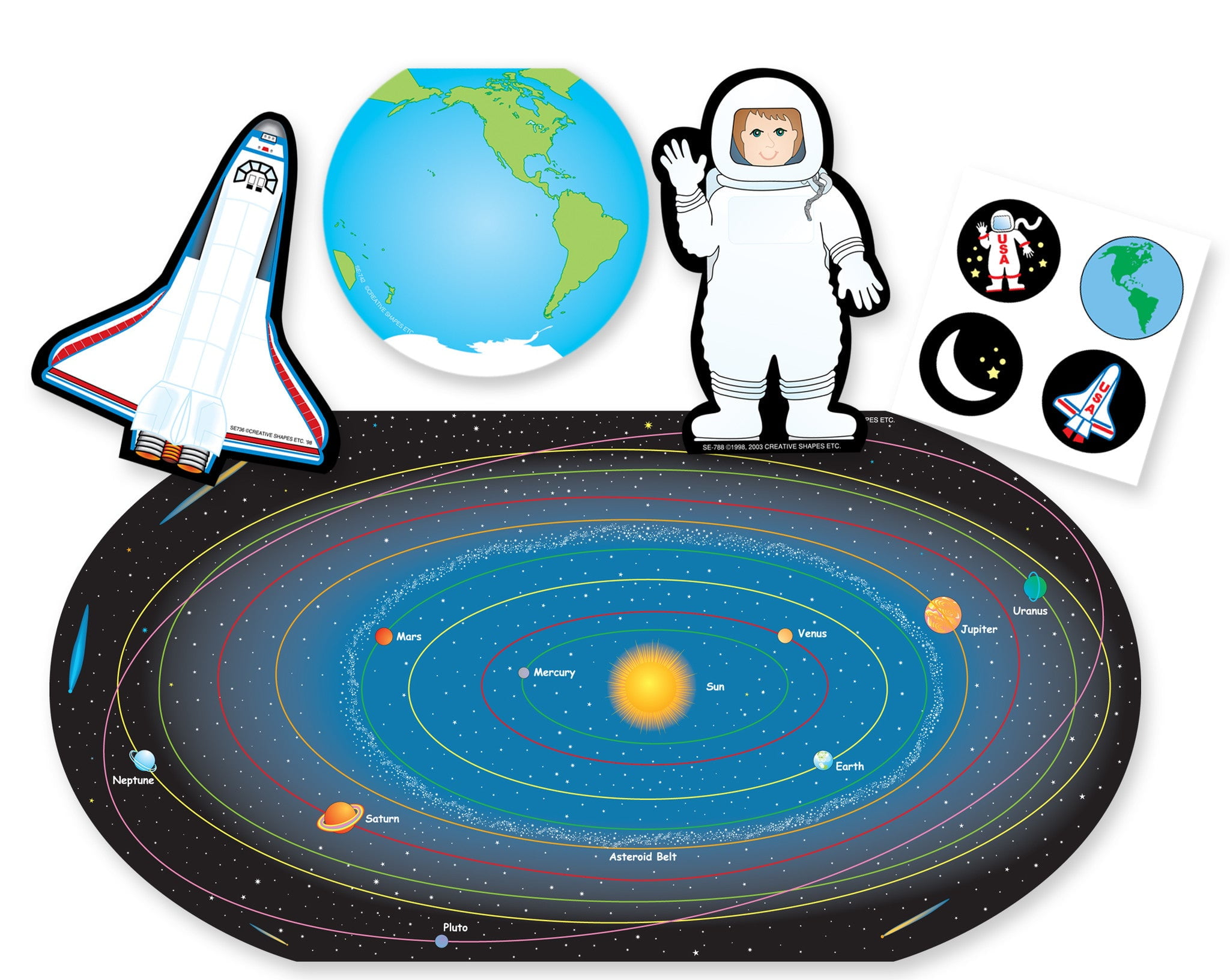 SHAPES ETC. Large Activity Set - SpaceSHAPES ETC. - Walmart.com