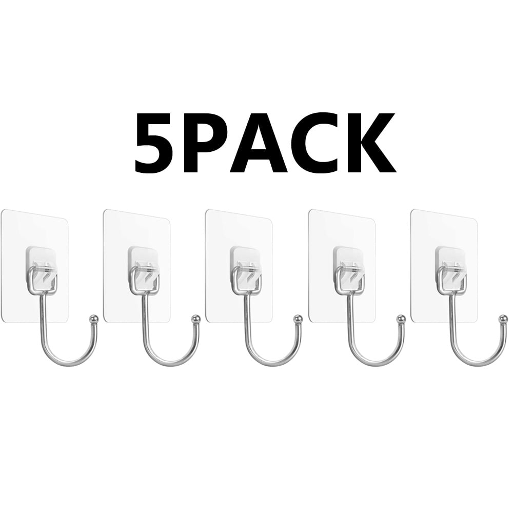 SKYCARPER Large Removable Adhesive Wall Hooks, 22LB Capacity ...