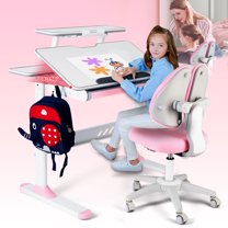 Guidecraft Madison Kids Desk and Chair Set - White: Kids Bedroom Desk ...
