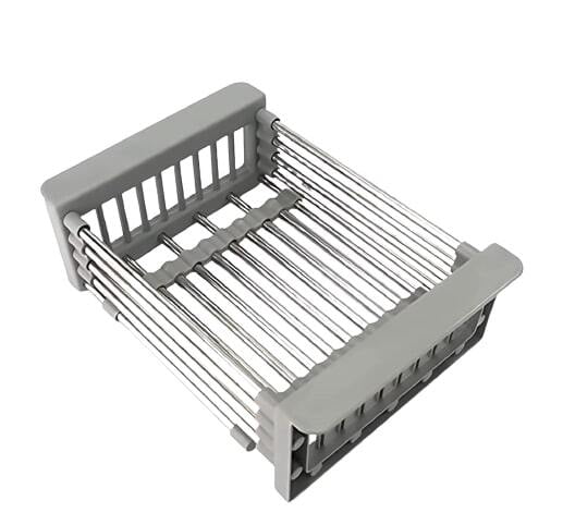 Large Adjustable Stainless Steel Kitchen Dish Drying Sink Rack Drain ...