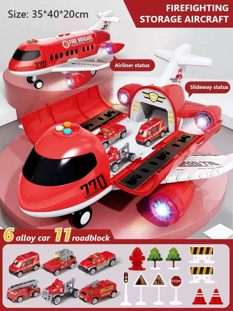 Large Airplane with Mini Car Toy for Children Transport Aircraft ...