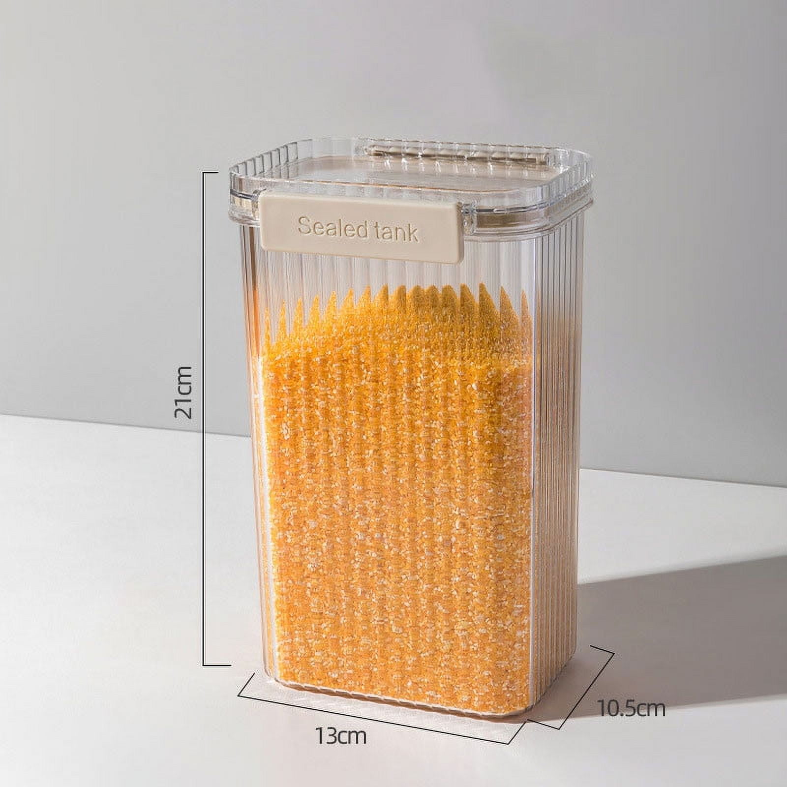 Large Airtight Food Storage Container 3- Leakproof Stackable Kitchen ...