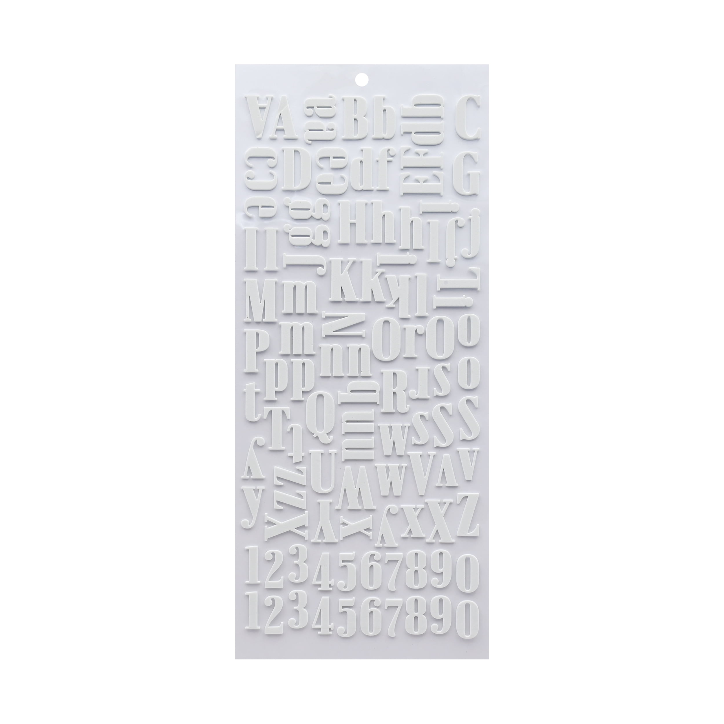 Hello Hobby Large White Foam Alphabet Stickers, 104 Count - Walmart.com