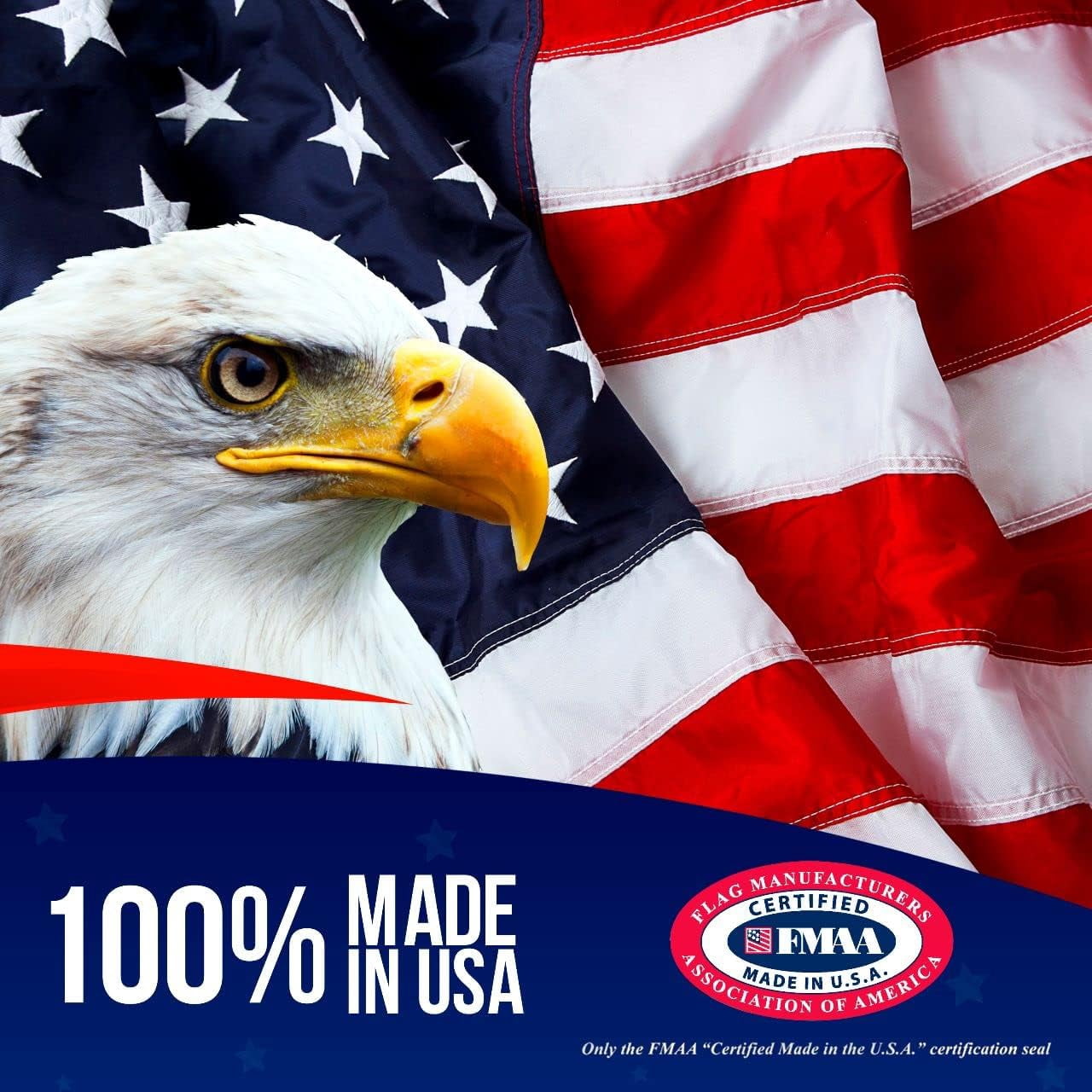 Large American Flag for Outside 6X10 American Flag Outdoor Heavy Duty ...