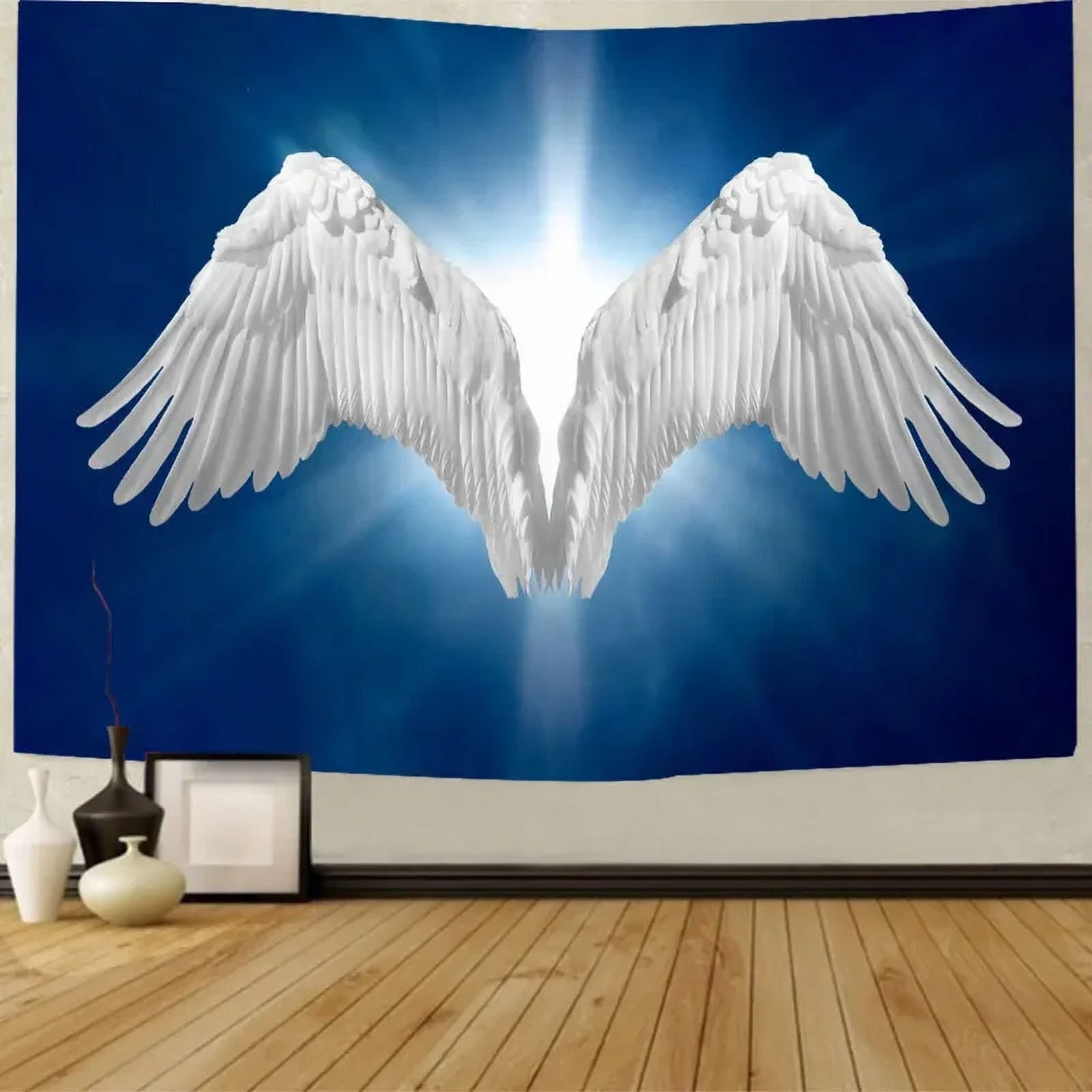 Large Angel Wings Tapestry Wall Hanging Psychedelic Feather Occult ...
