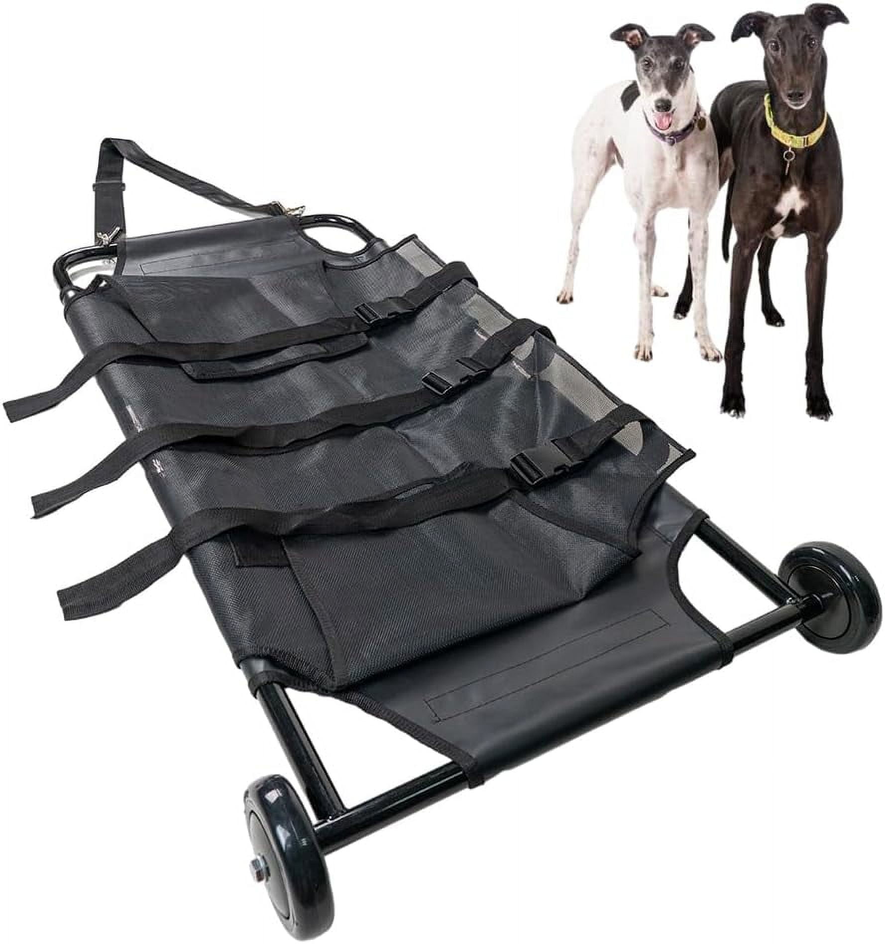Large Animal Stretcher 46x22 Inch Dog Stretcher with Noiseless Wheels ...