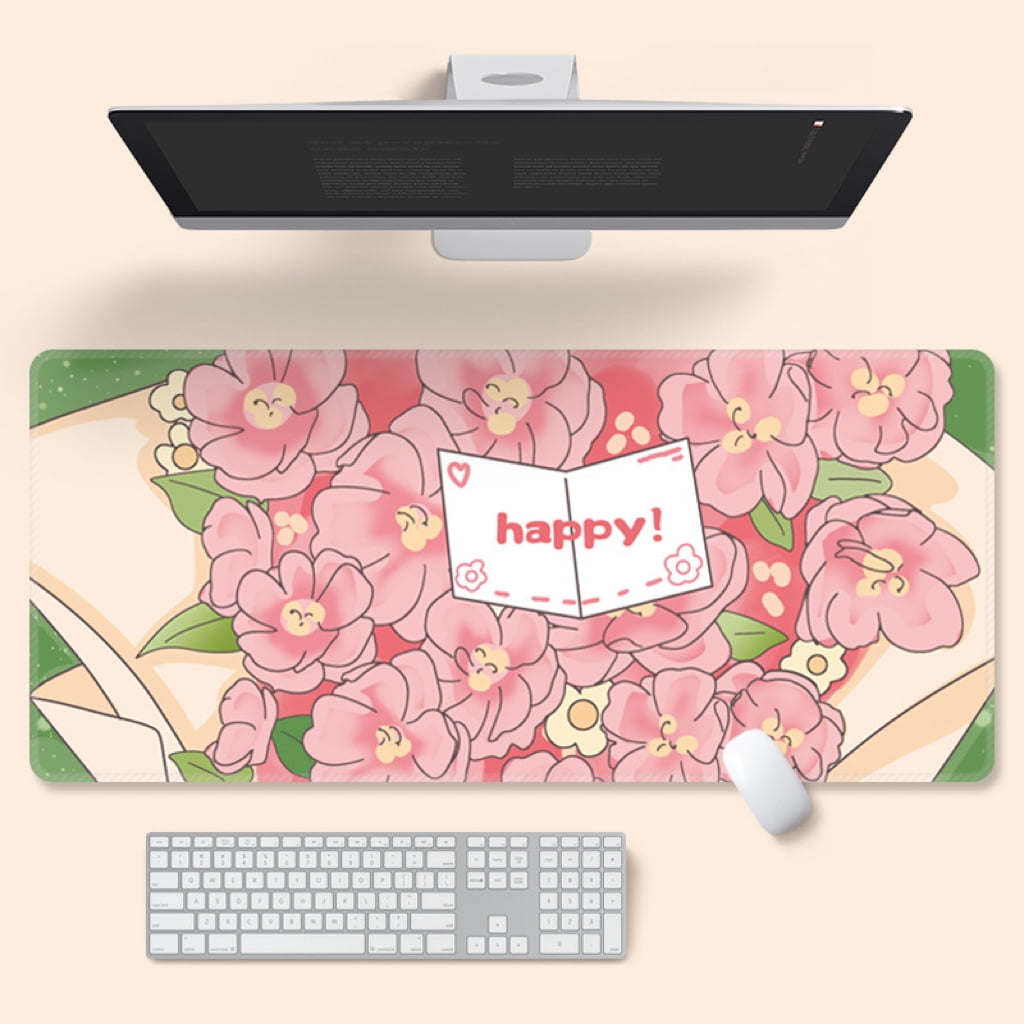Large Anime Pink Mouse Pad Oversized Personality Girl Office Keyboard ...