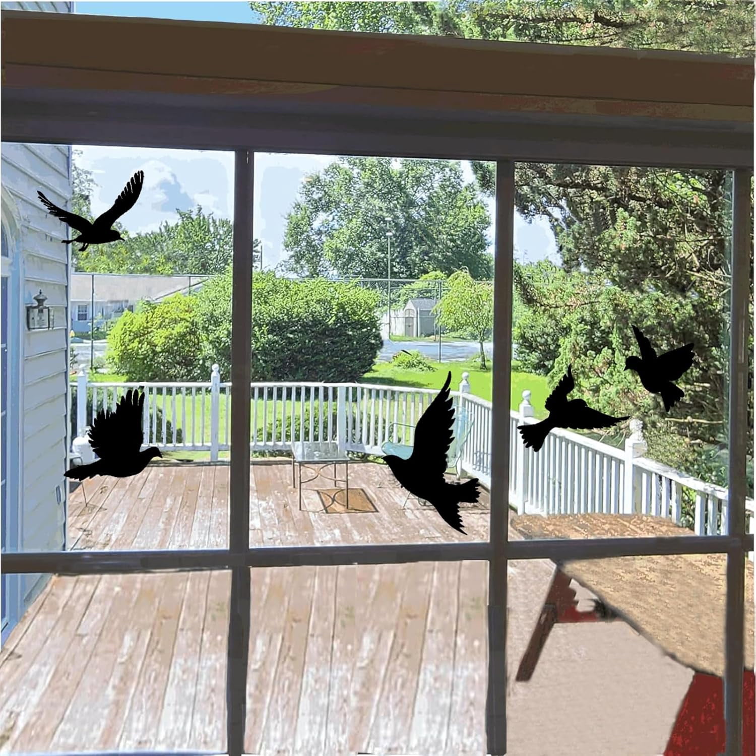 Large Anti-Collision Window Stickers for Birds, Glass Door Protect and ...