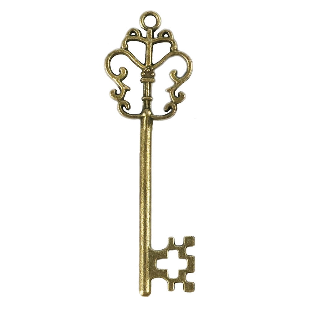 Large Antique Vintage Old Brass Skeleton Lot Cabinet Lock,C - Walmart.com
