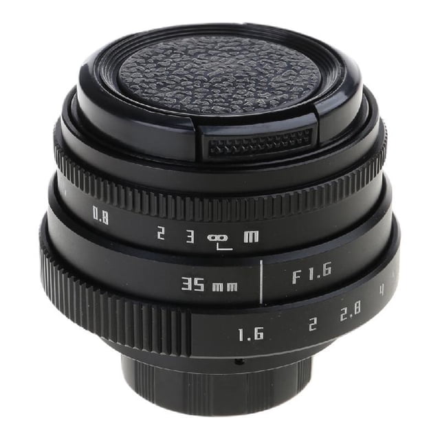 Large Aperture Camera Lens Accessories 35mm f1.6 C-Mount CCTV Camera ...