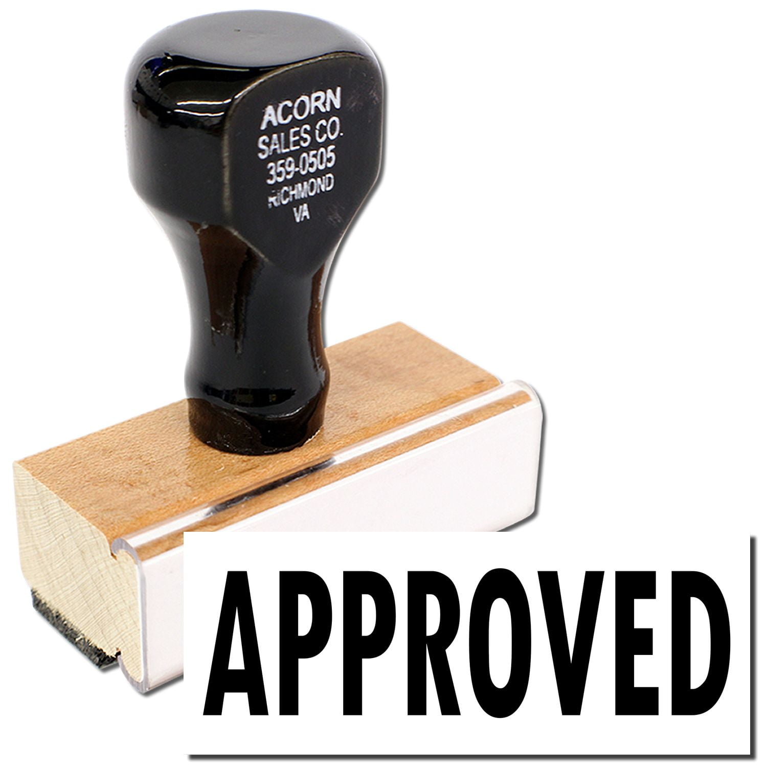 Large Approved Rubber Stamp, Wooden Handle Rubber Stamp, Laser Engraved ...