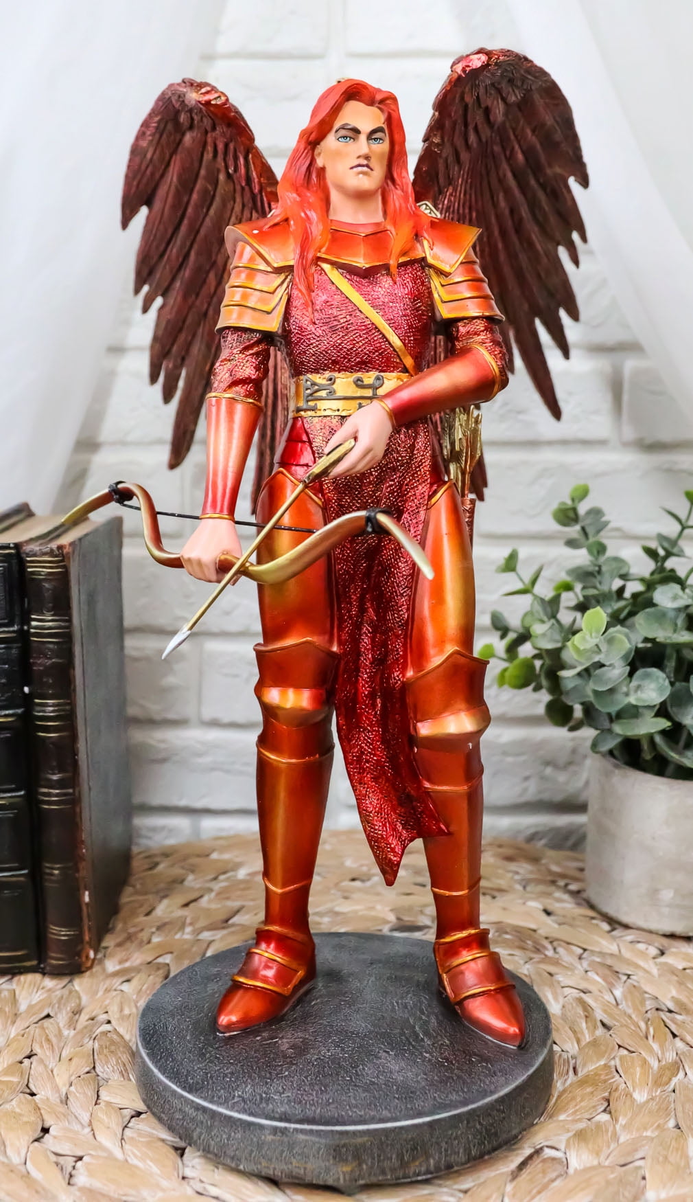 Large Archangel Saint Uriel with Bow and Arrow Statue Light of God ...