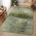 Large Area Rug 63"x78.7",Sage Green Absorbent Non Slip Indoor Outdoor ...