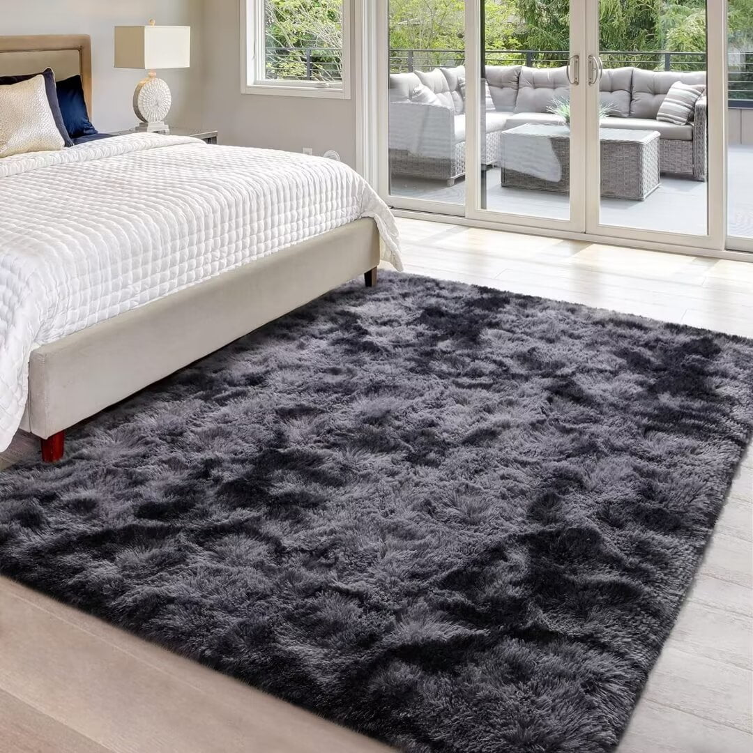 Large Area Rugs for Living Room, Super Soft Fluffy Modern Bedroom Rug ...
