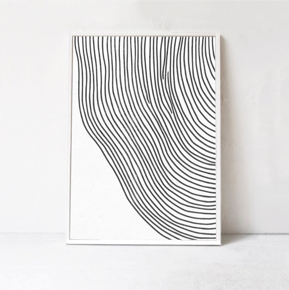 Large Art, Modern Wall Decor Print, Black And White Minimalist Art ...