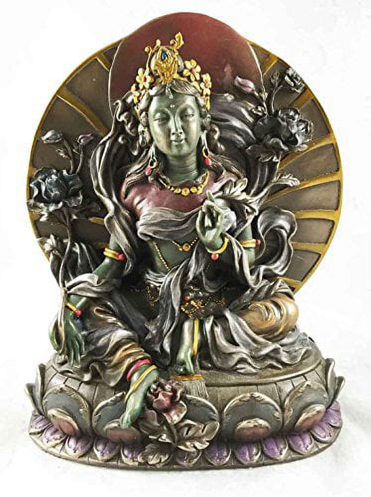 Large Arya Green Tara Buddha Figurine Syamatara Bodhisattva Jetsun ...