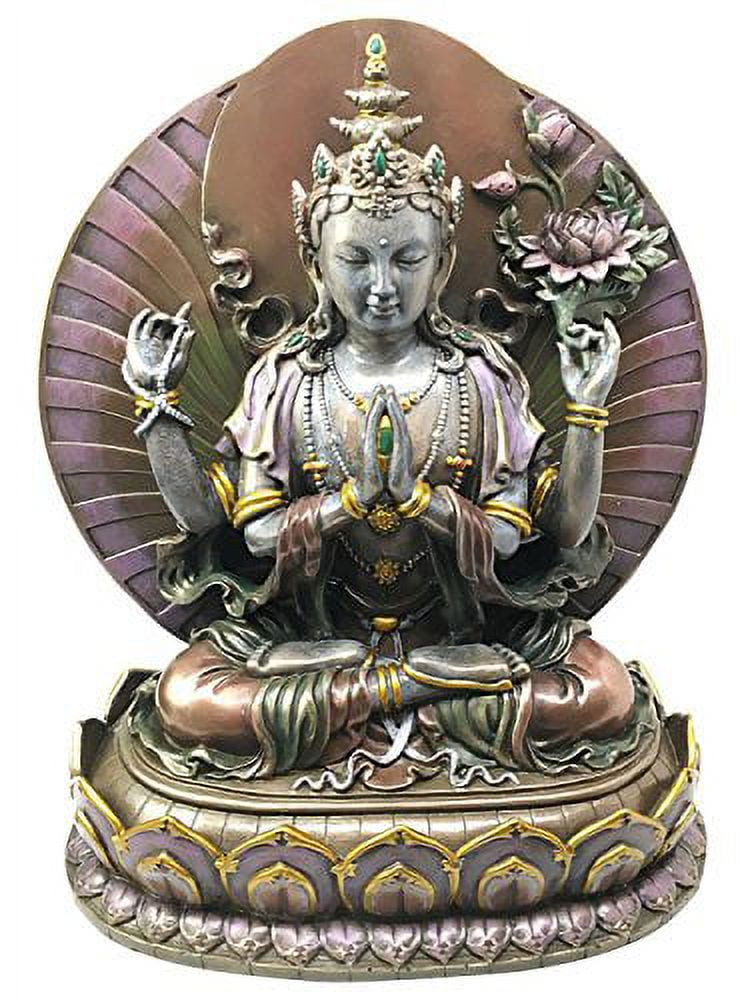 Large Avalokite≈õvara Bodhisattva Figurine: Tibetan Buddhism Meditation ...