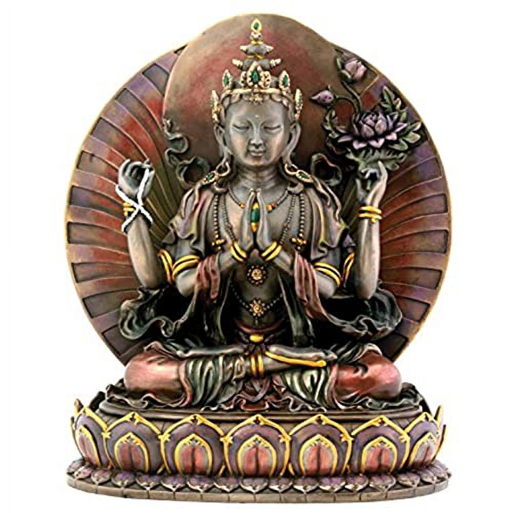 Large Avalokiteshvara Tibetian Buddhism Statue - 10 inch H - Walmart.com