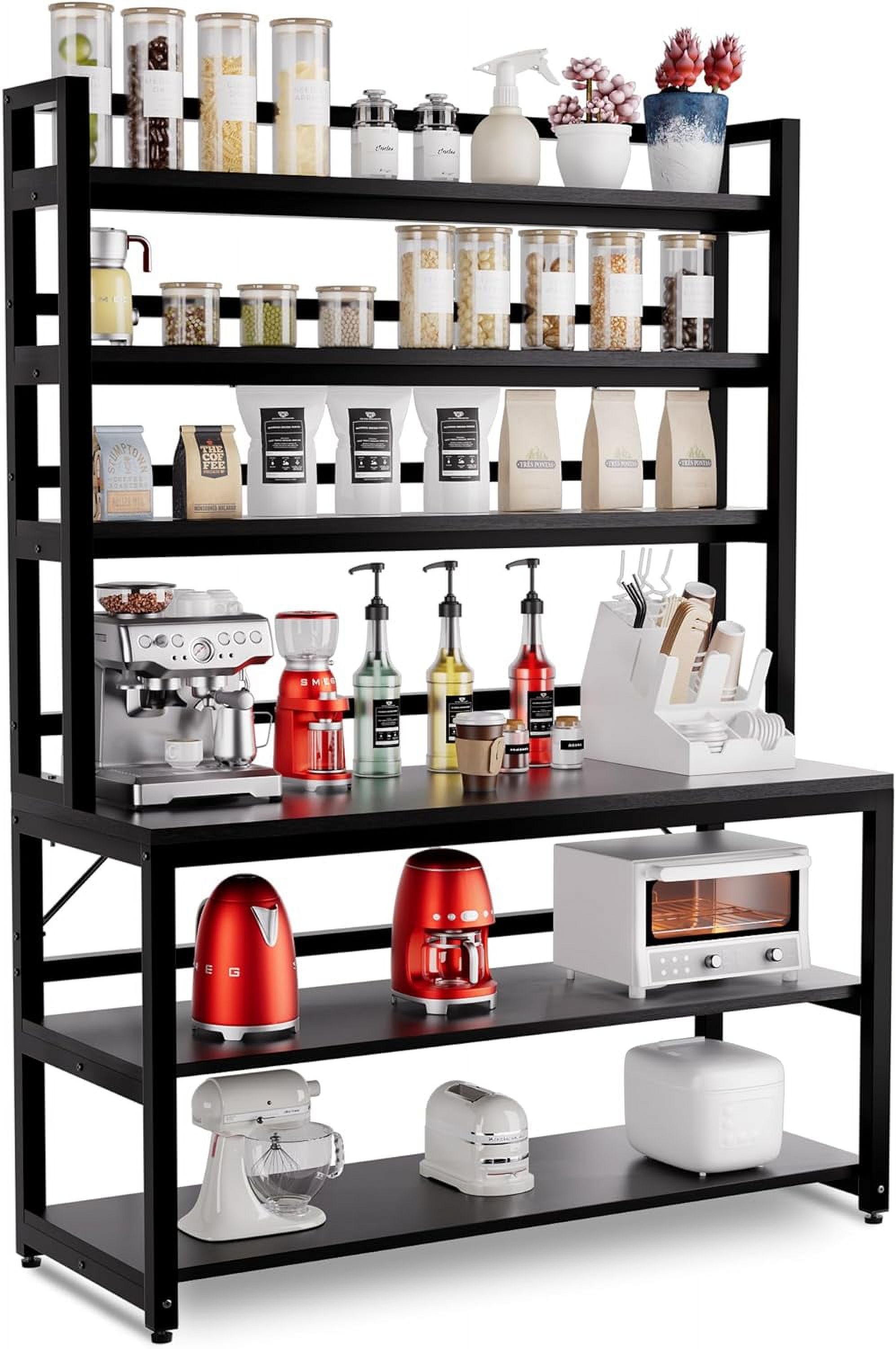 Large Bakers Rack for Kitchens, 47in Wide (47.2“W x 15.7”D x 70.8" H) 6 ...